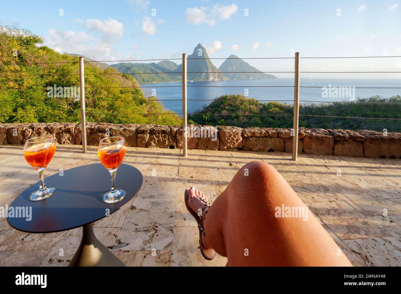 Jade mountain hotel st lucia hi-res stock photography and images - Alamy