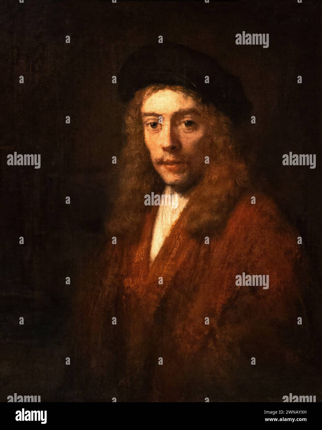 Rembrandt painting; "Portrait of a Young Man" 1668, maybe his son Titus ...