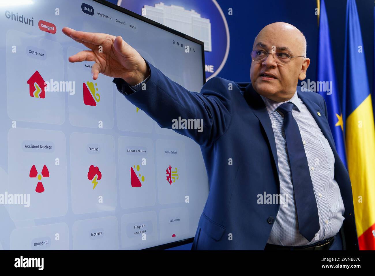 Bucharest, Romania - 1st Mar, 2024: Raed Arafat, Secretary of State in ...