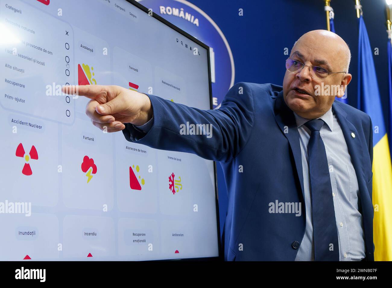 Bucharest, Romania - 1st Mar, 2024: Raed Arafat, Secretary of State in ...