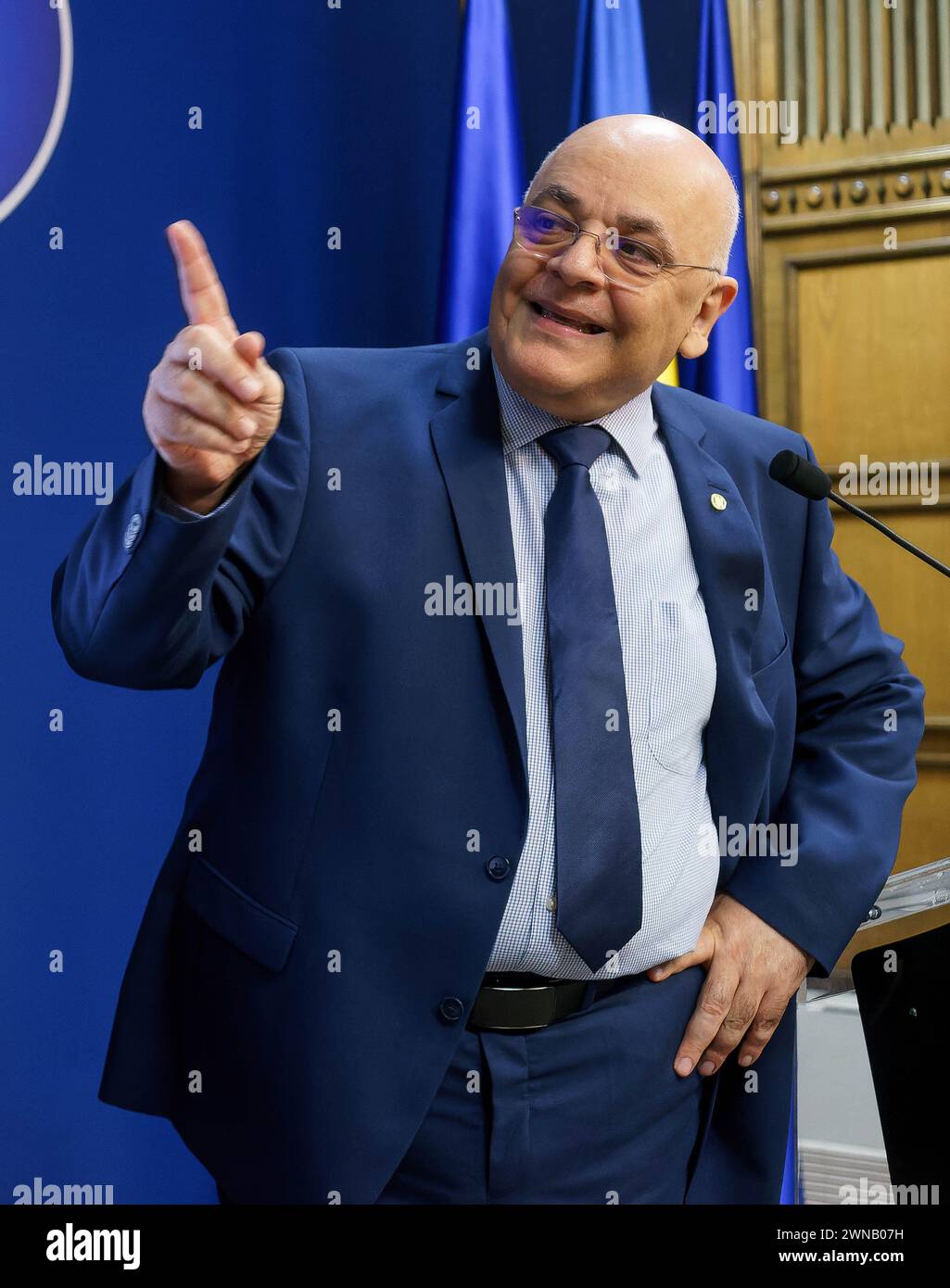 Bucharest, Romania - 1st Mar, 2024: Raed Arafat, Secretary of State in ...