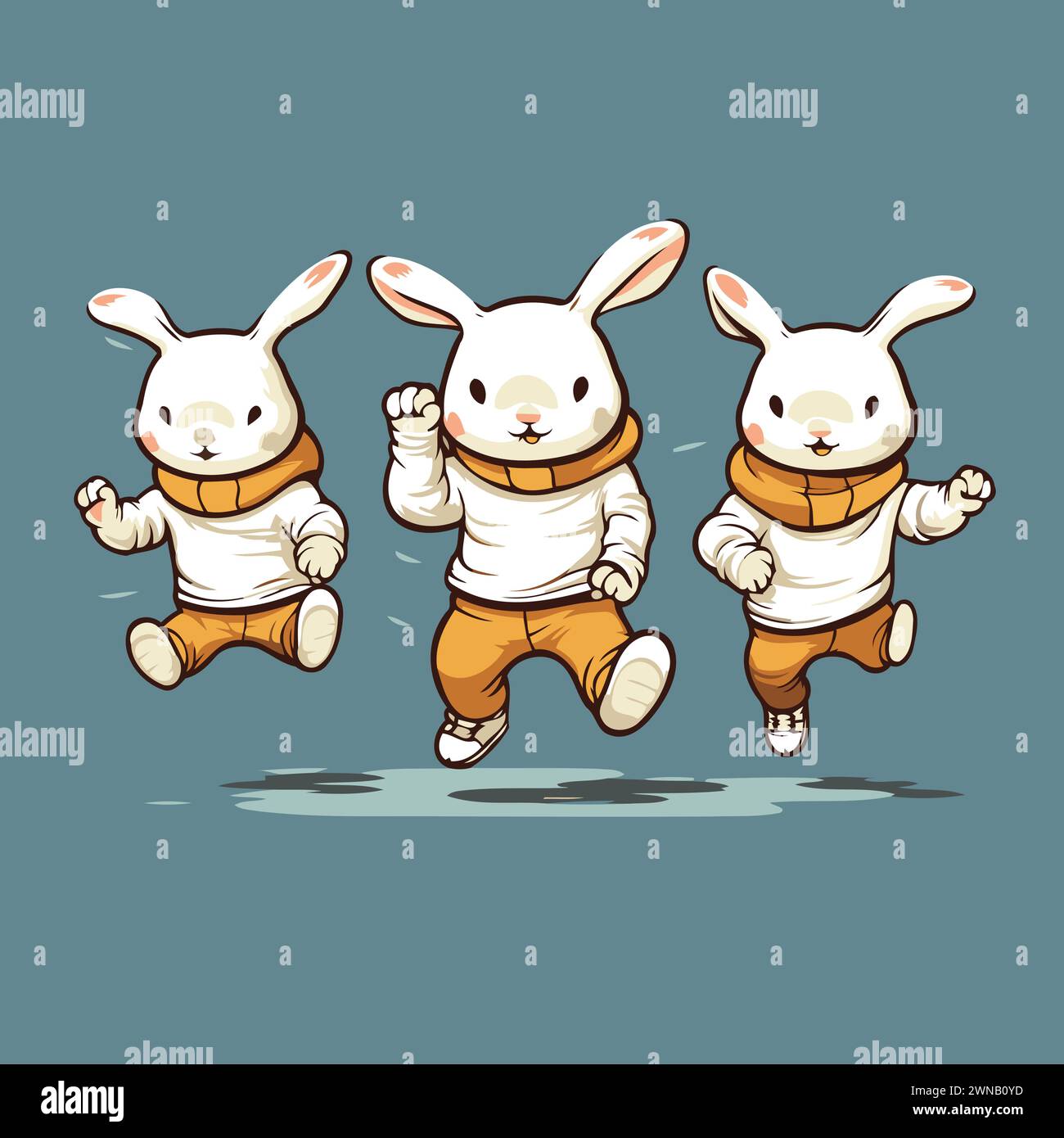 Cartoon bunnies hi-res stock photography and images - Alamy
