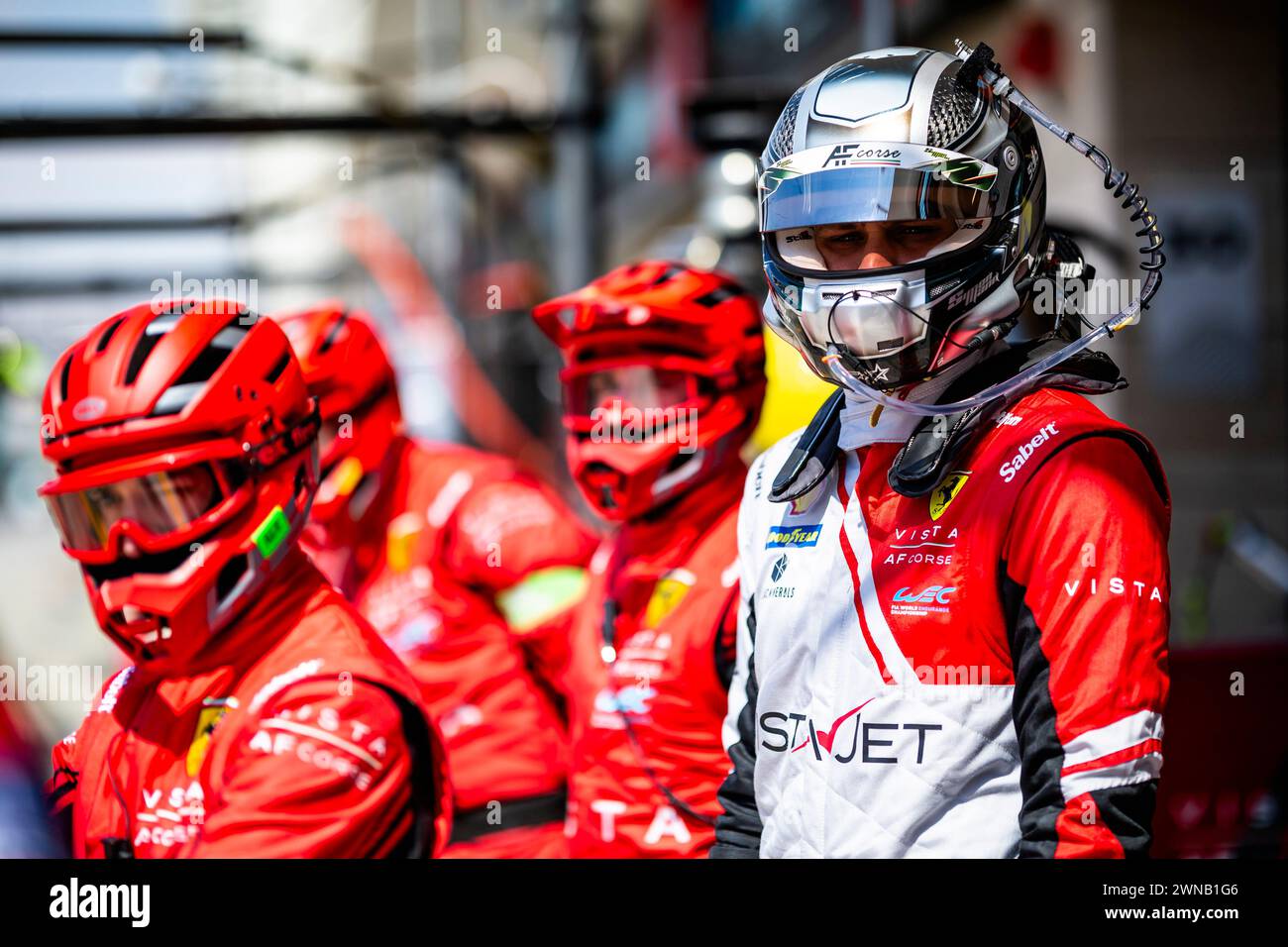 MANN Simon (usa), Vista AF Corse, Ferrari 296 GT3, portrait during the ...