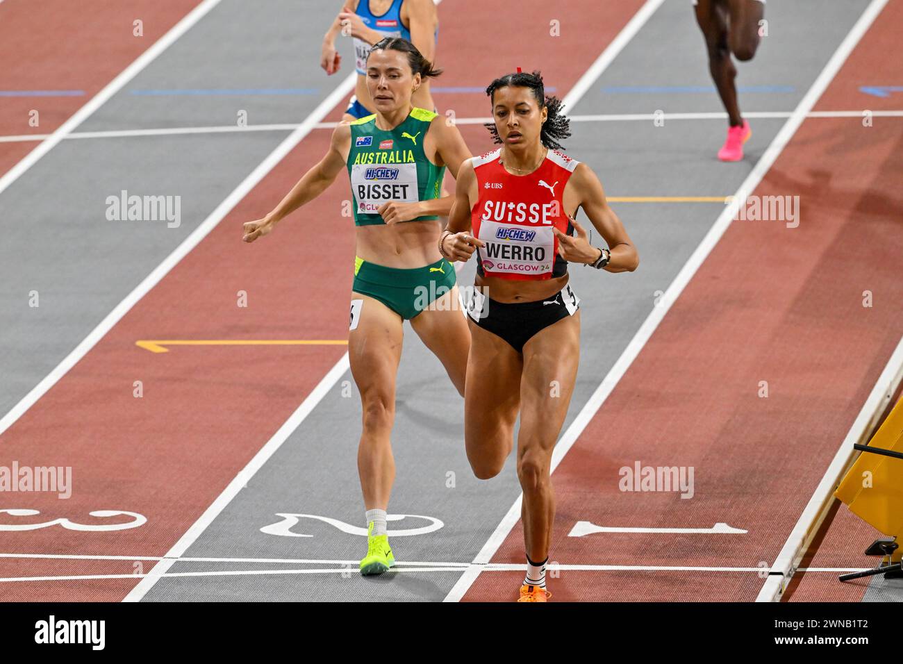 Glasgow, Scotland, UK. 01st Mar, 2024. Audrey WERRO (SUI) wins her ...