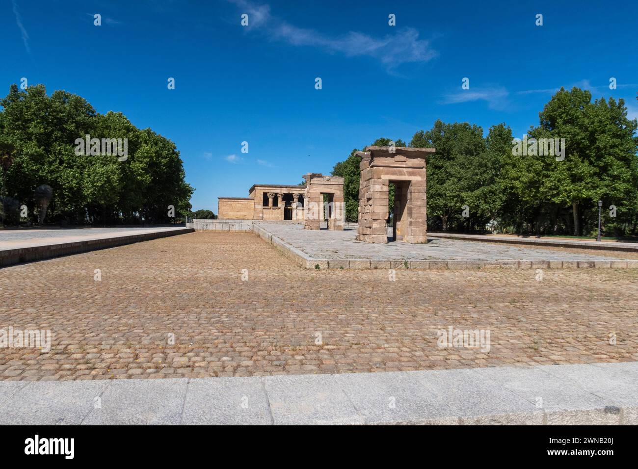 Templo de Debod in Parque del Oeste in Madrid Spain dates back 2,200 ...