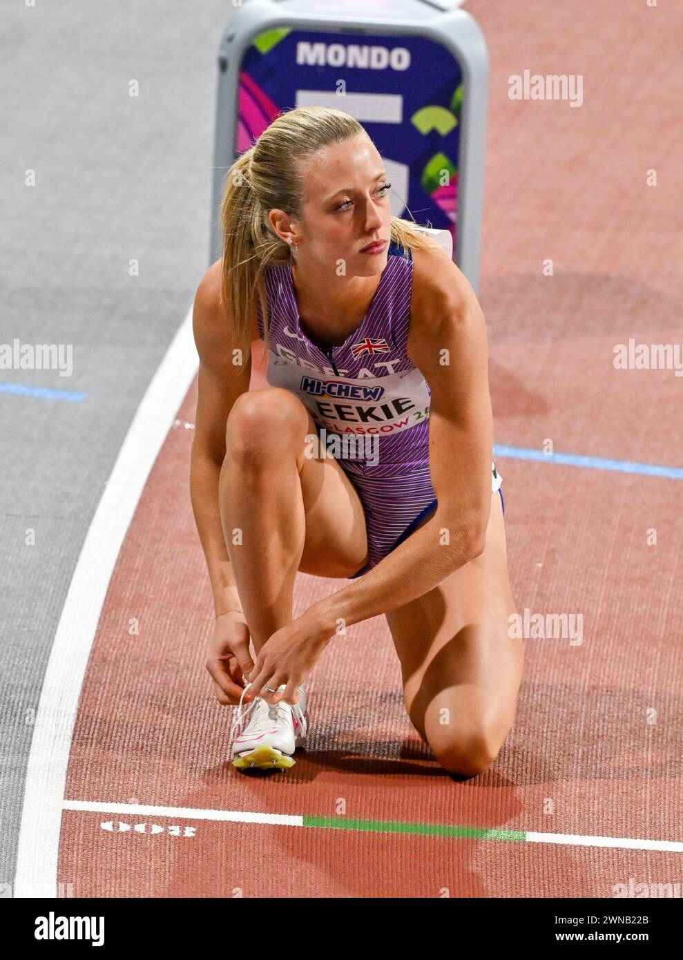 Glasgow, Scotland, UK. 01st Mar, 2024. Jemma REEKIE (GBR) prepares for ...