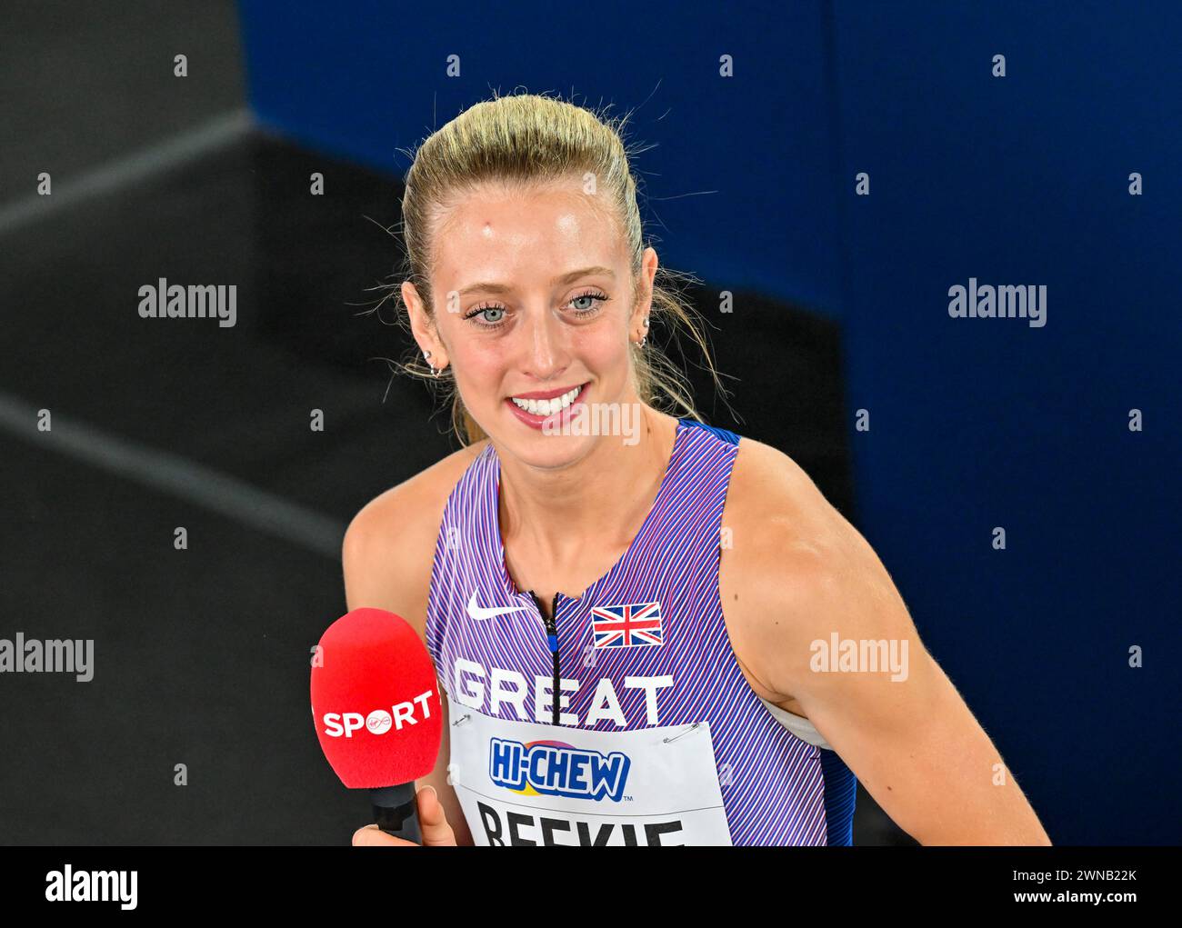 Glasgow, Scotland, UK. 01st Mar, 2024. Jemma REEKIE (GBR) after winning ...