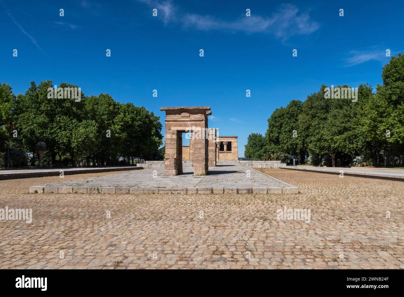 Templo de Debod in Parque del Oeste in Madrid Spain dates back 2,200 ...