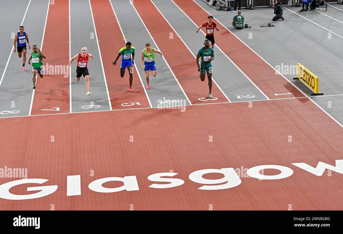 Glasgow, Scotland, UK. 01st Mar, 2024. Emmanuel ESEME (CMR) in the Mens ...