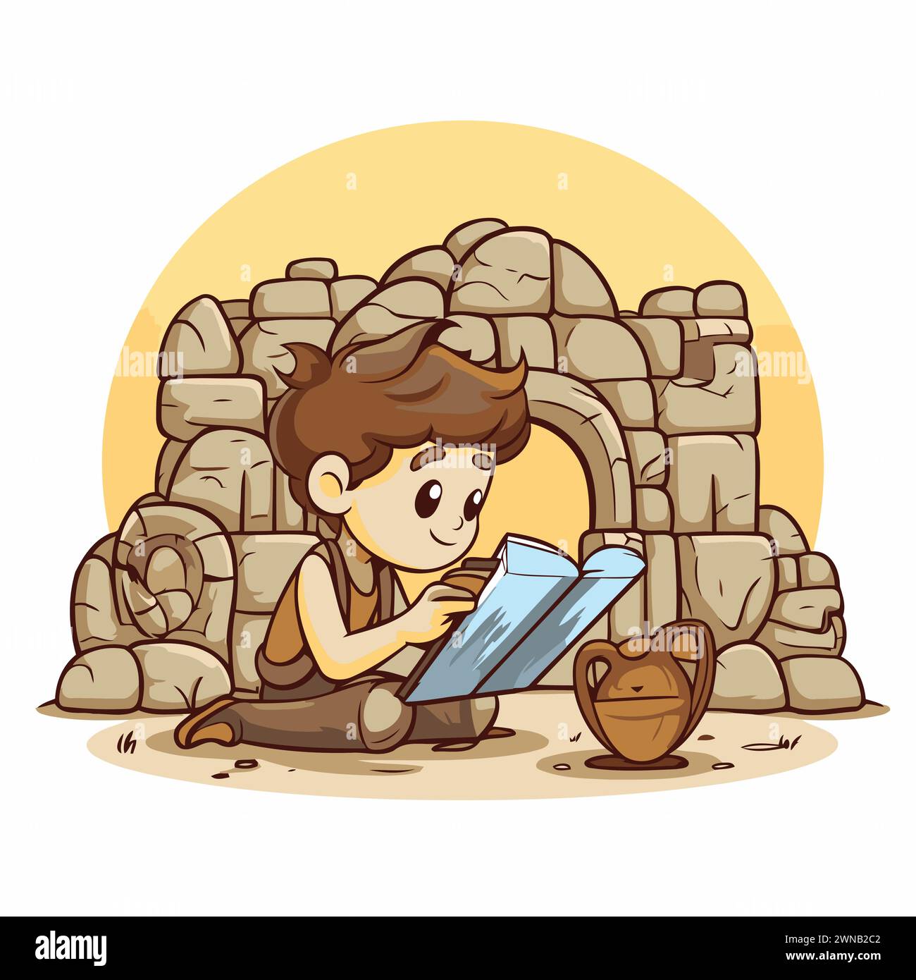Ruins drawing Stock Vector Images - Alamy