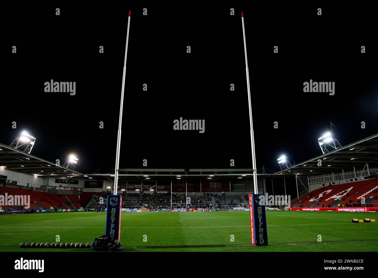 A general view inside the stadium ahead of the Betfred Super League ...