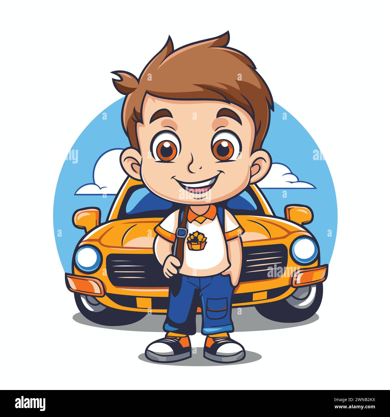 Car driver smiling Stock Vector Images - Alamy