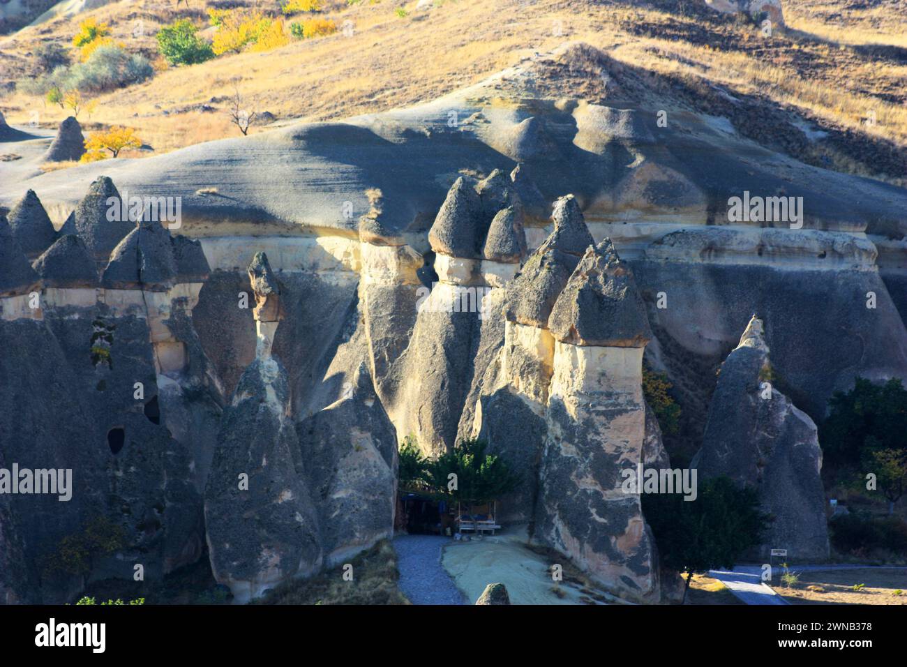 Fairy chimneys-Rock formation in Goreme National Park, Türkiye Stock ...