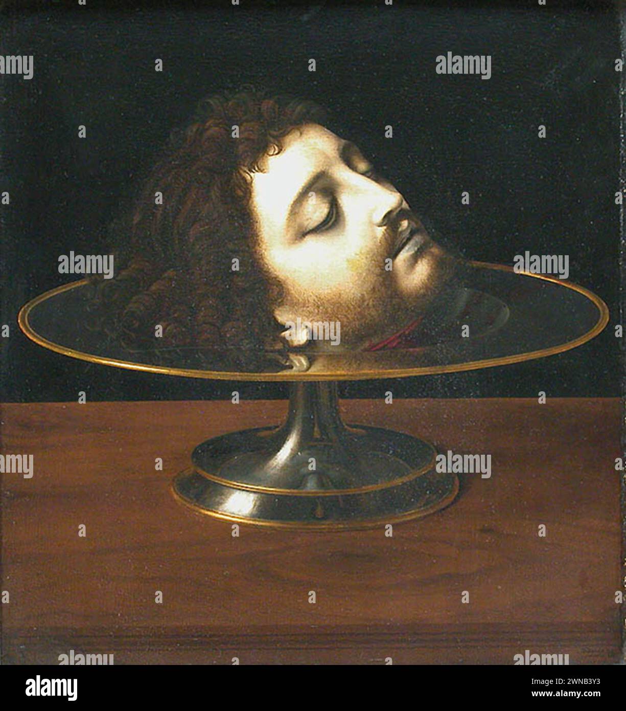 The Head of John the Baptist is a 1507 oil on poplar board painting by ...