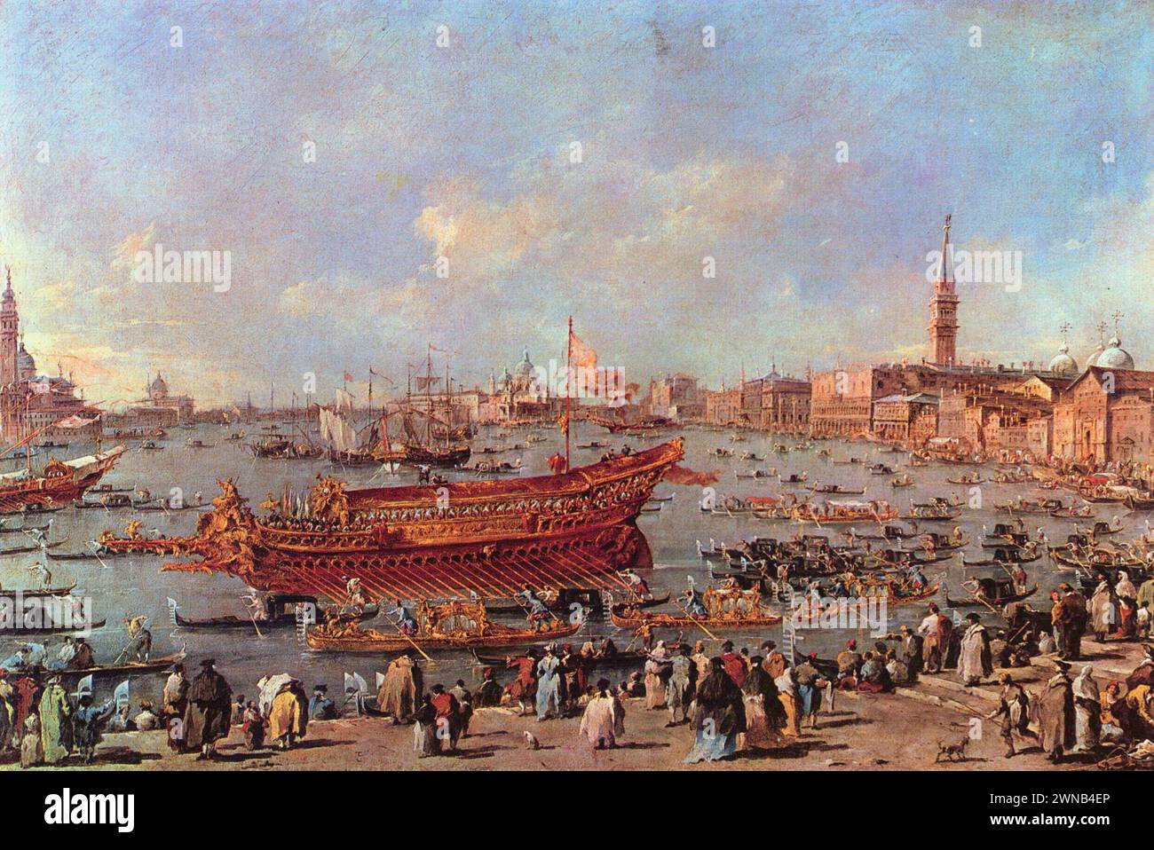 The Doge on the Bucintoro near the Riva di Sant'Elena (also known as ...