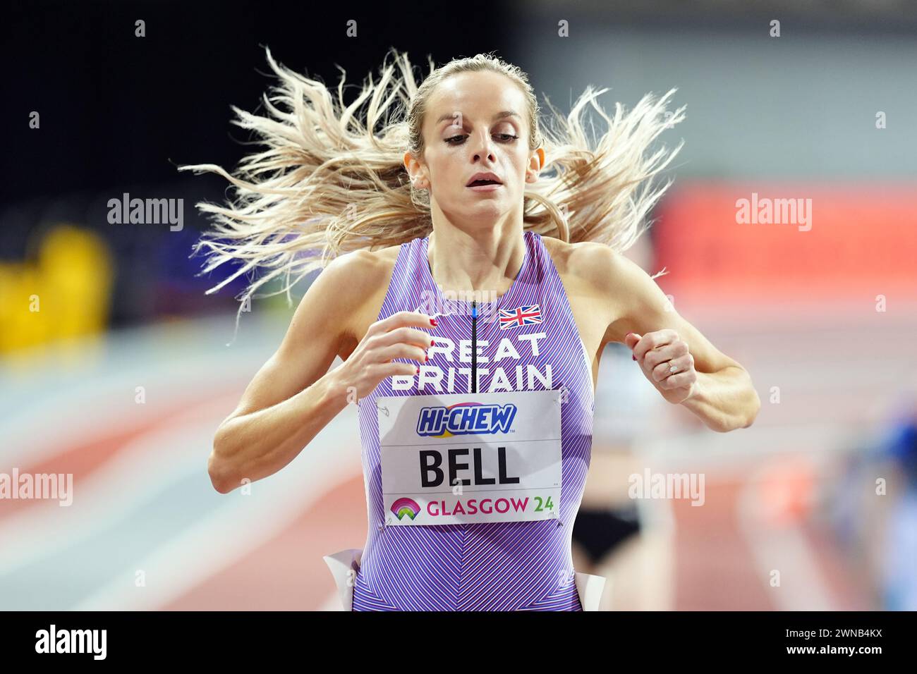 Great Britain's Georgia Bell finishes second in the Women's 1500 Metres ...