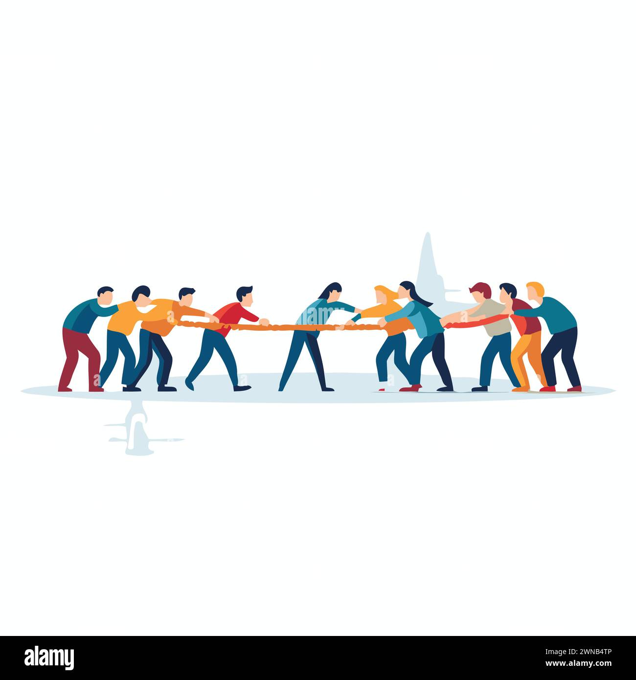 Pulling in the Stock Vector Images - Alamy