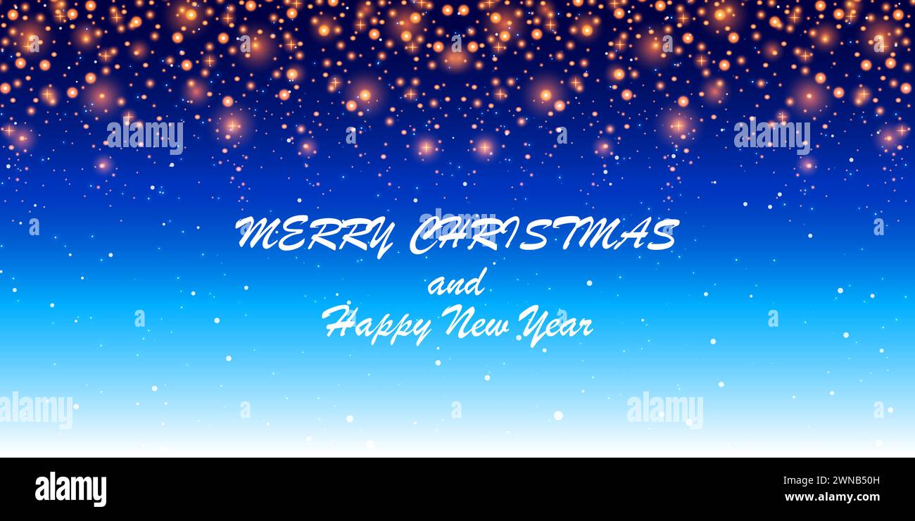 Blue shiny sparkles falling on hi-res stock photography and images - Alamy