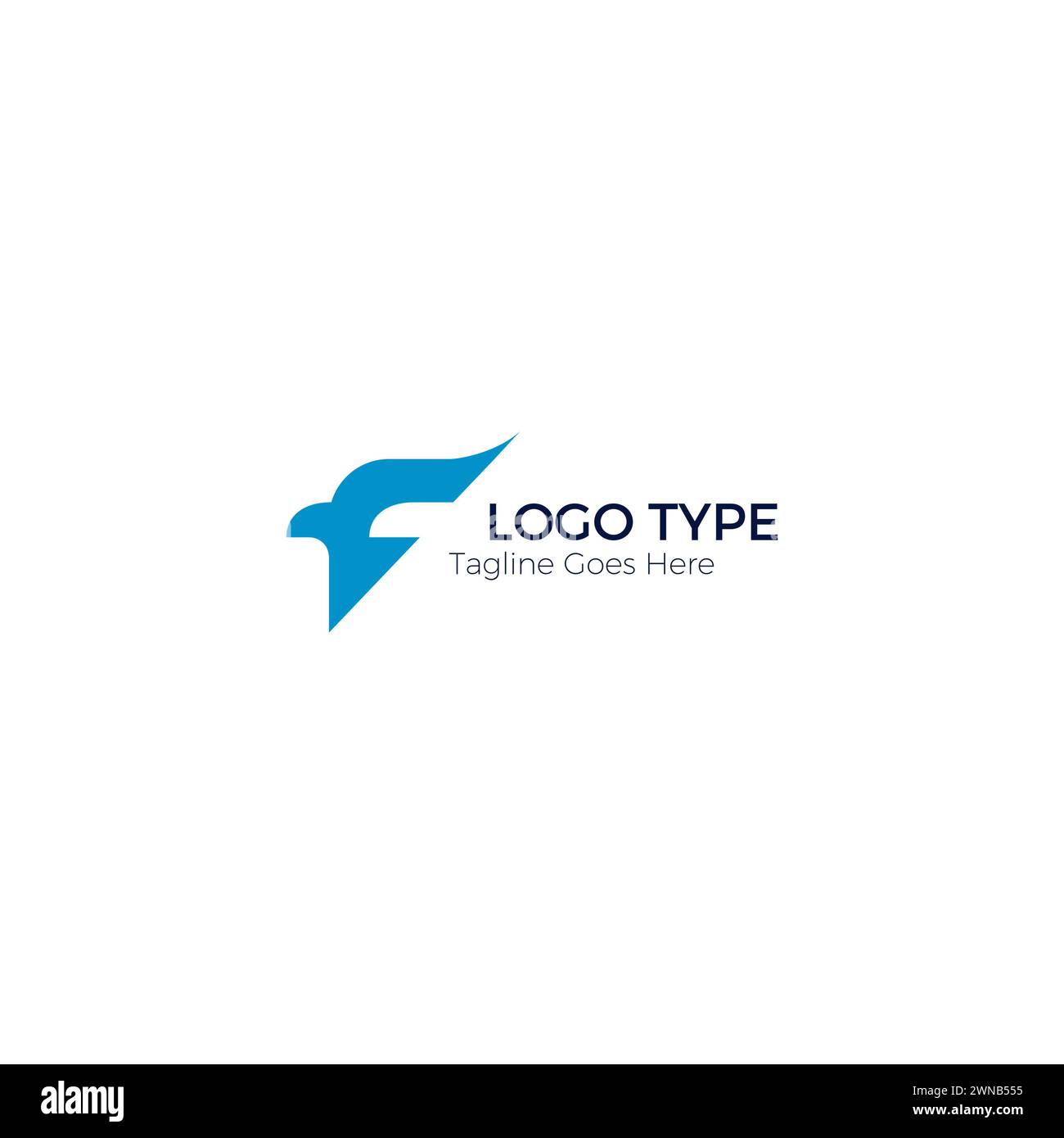 F Eagle Logo. Letter F Icon Design. Falcon Letter F Stock Vector Image ...
