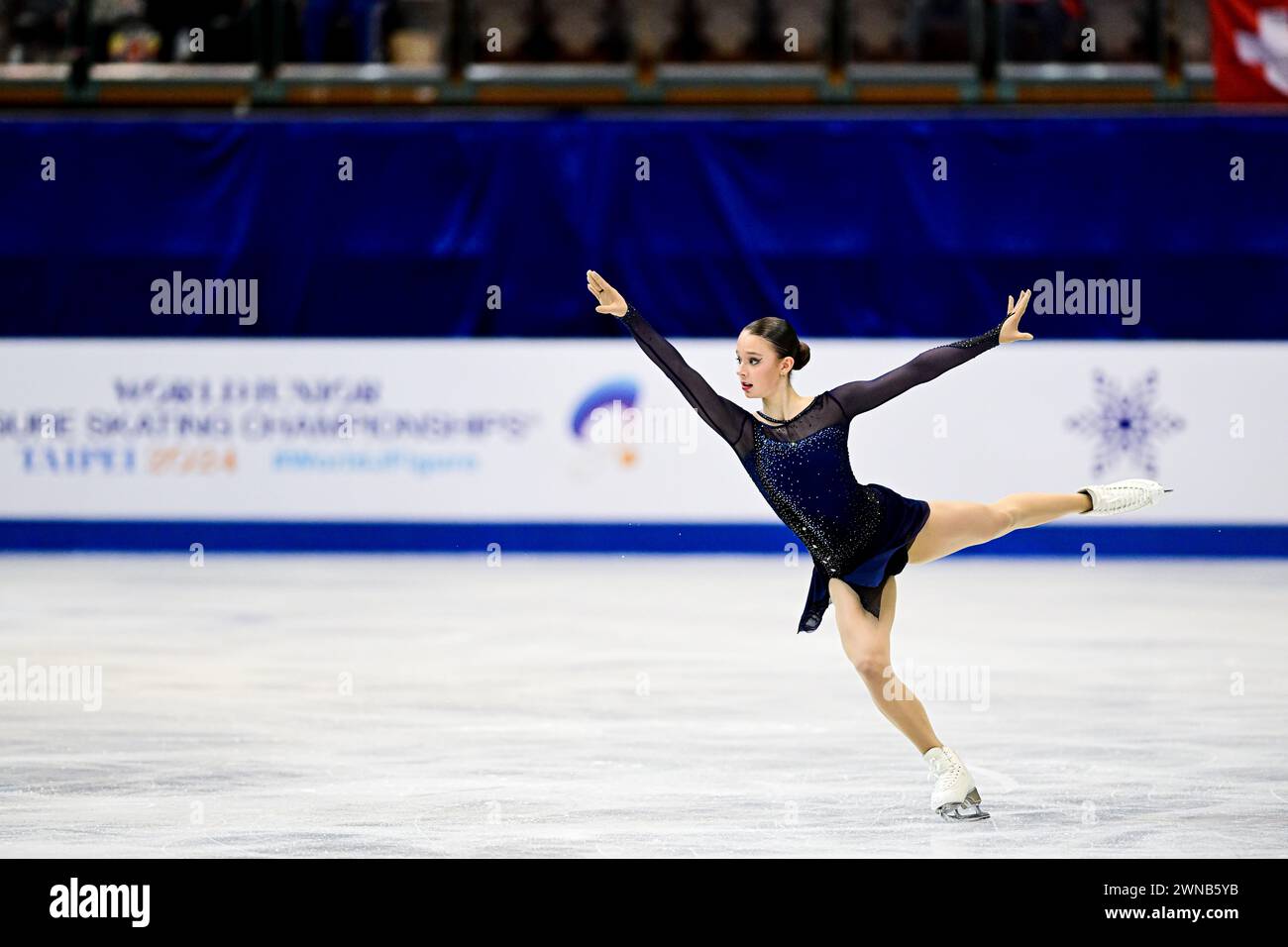 Anthea GRADINARU (SUI), during Junior Women Free Skating, at the ISU ...
