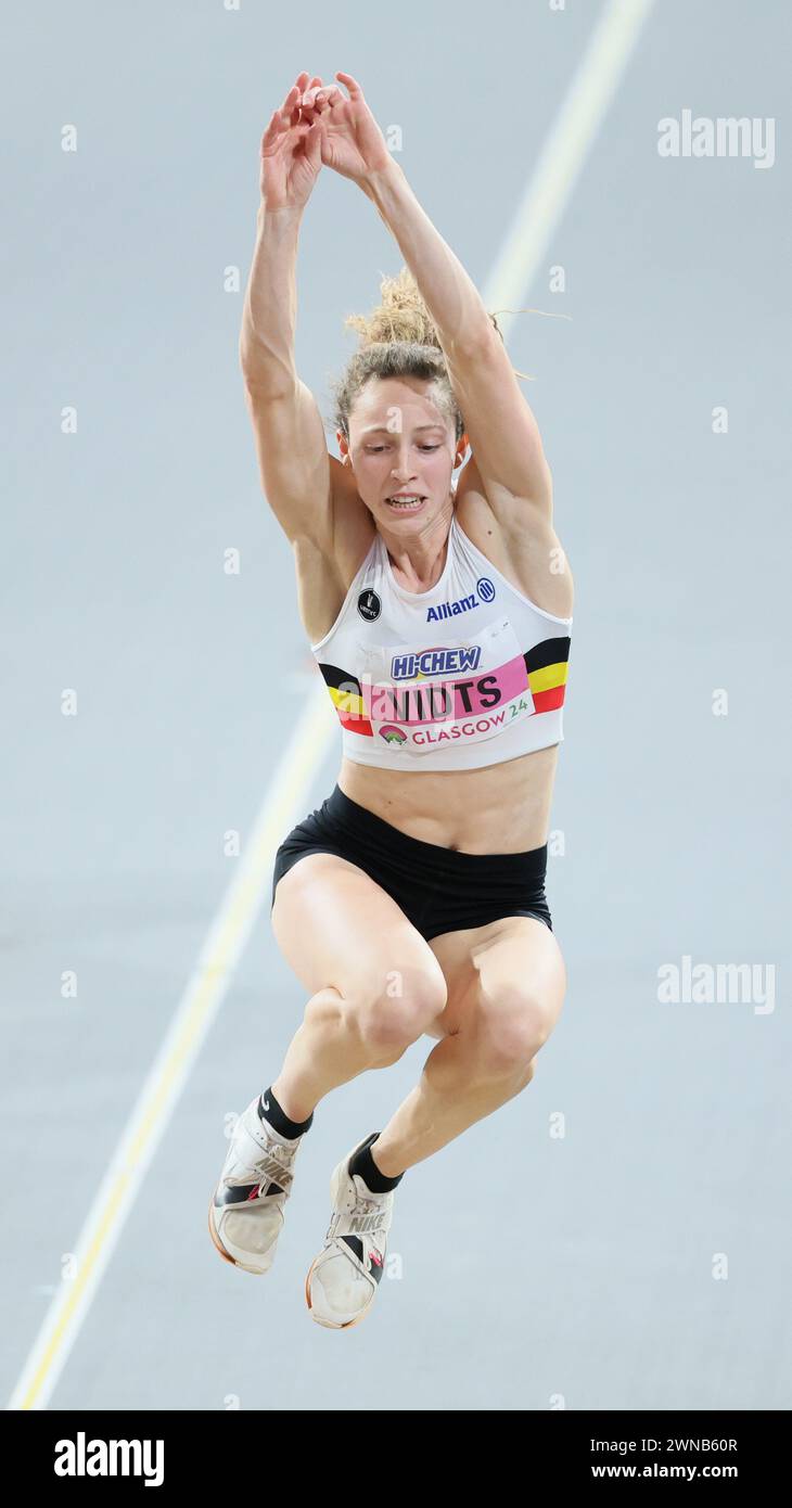 Glasgow, UK. 01st Mar, 2024. Belgian Noor Vidts pictured in action ...