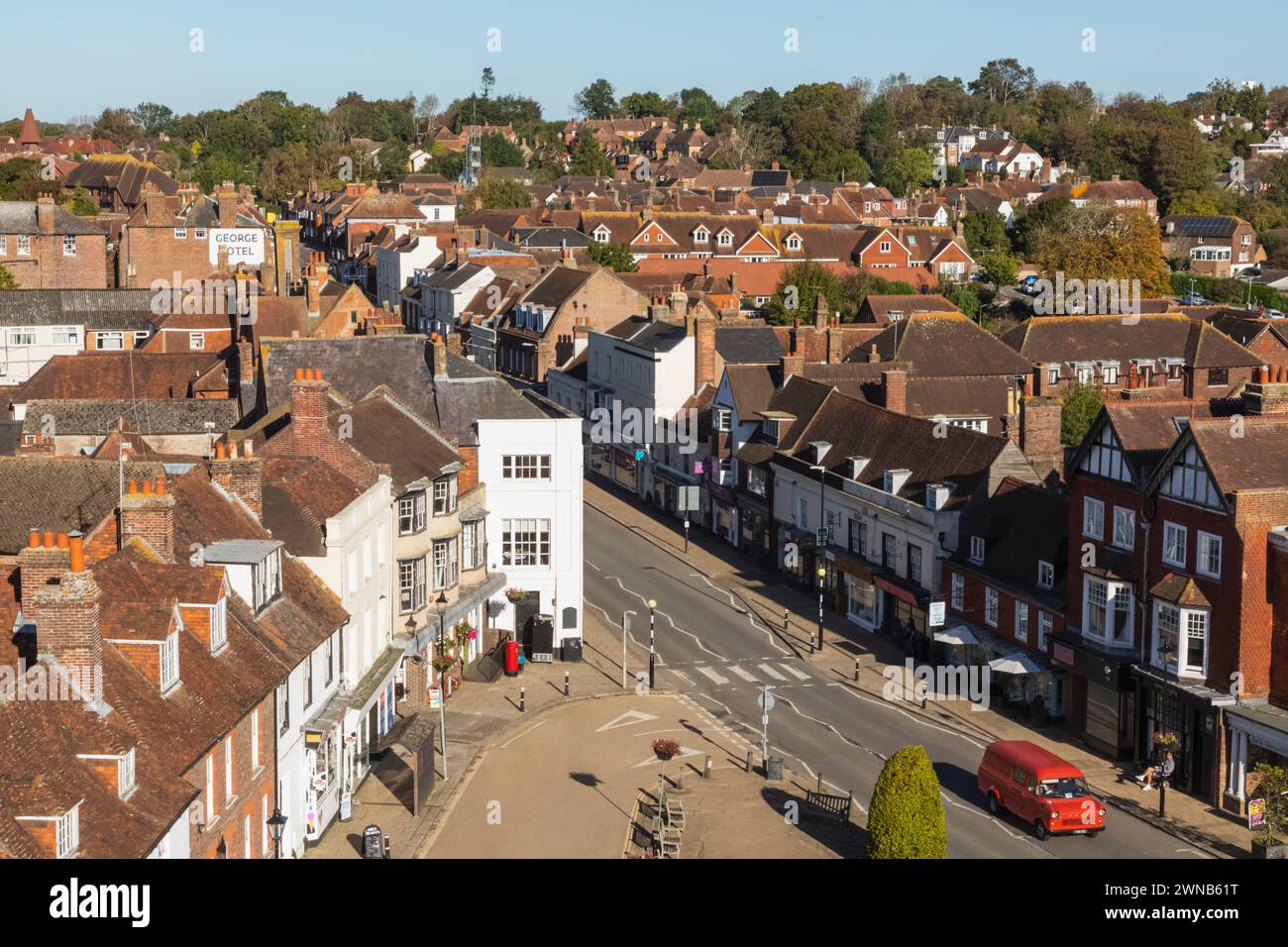 England, West Sussex, Battle, Town view and skyline Stock Photo - Alamy