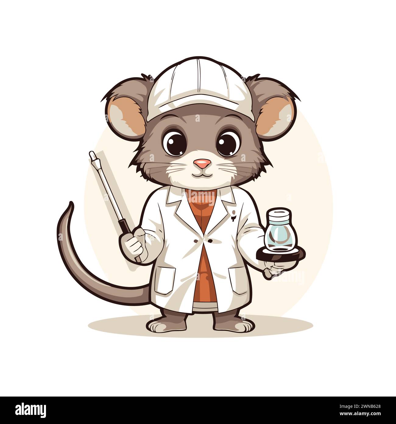 Mouse scientist Stock Vector Images - Alamy