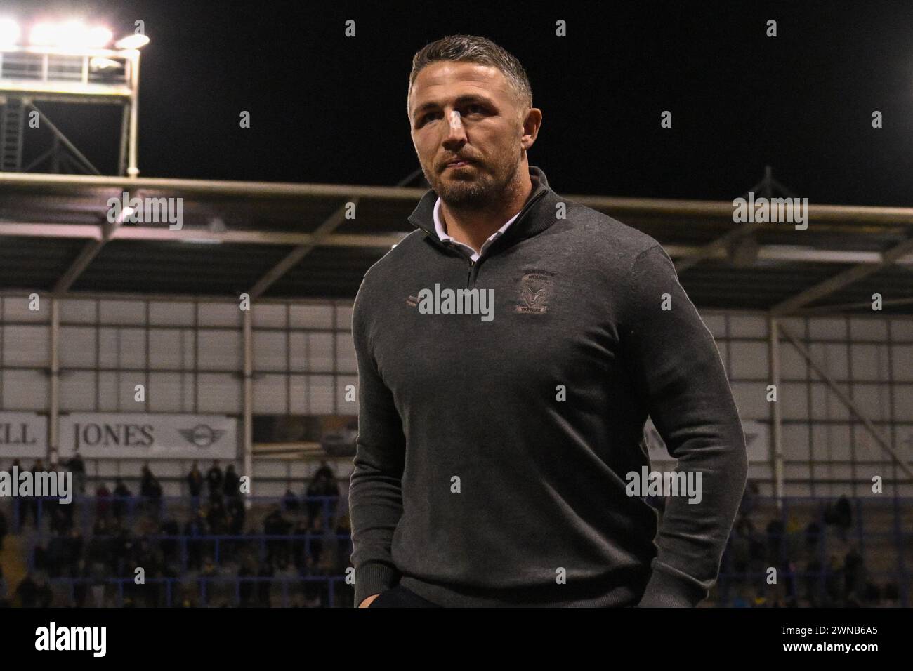Sam Burgess Head Coach of Warrington Wolves during the Betfred Super League Round 3 match ...