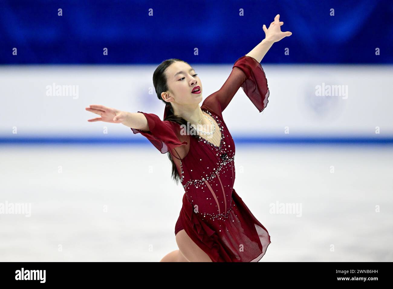 Lulu LIN (CAN), during Junior Women Free Skating, at the ISU World ...