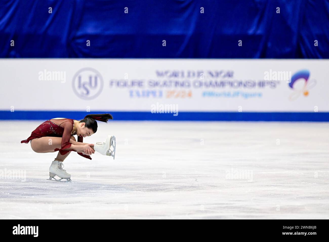 Lulu LIN (CAN), during Junior Women Free Skating, at the ISU World ...