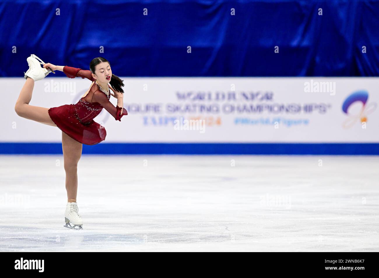 Lulu LIN (CAN), during Junior Women Free Skating, at the ISU World ...