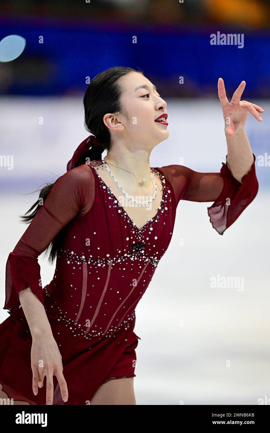 Lulu LIN (CAN), during Junior Women Free Skating, at the ISU World ...