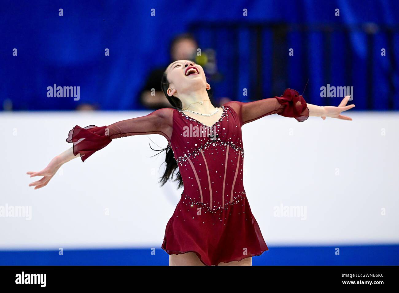 Lulu LIN (CAN), during Junior Women Free Skating, at the ISU World ...