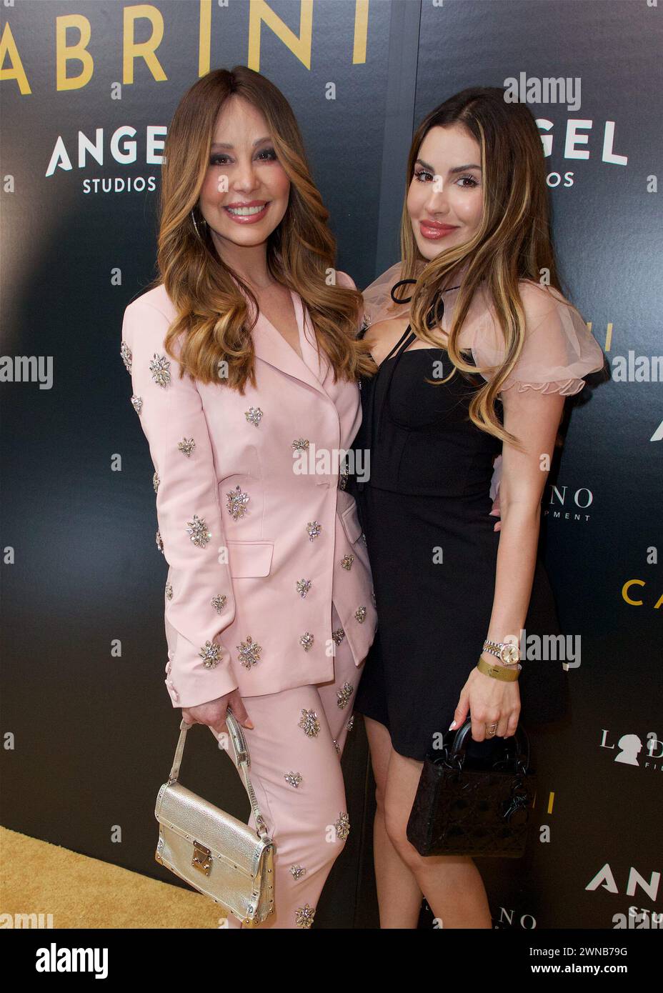 MIAMI, FL - FEB 29:Mirka Dellanos and Alexa Dellanos are seen at the ...