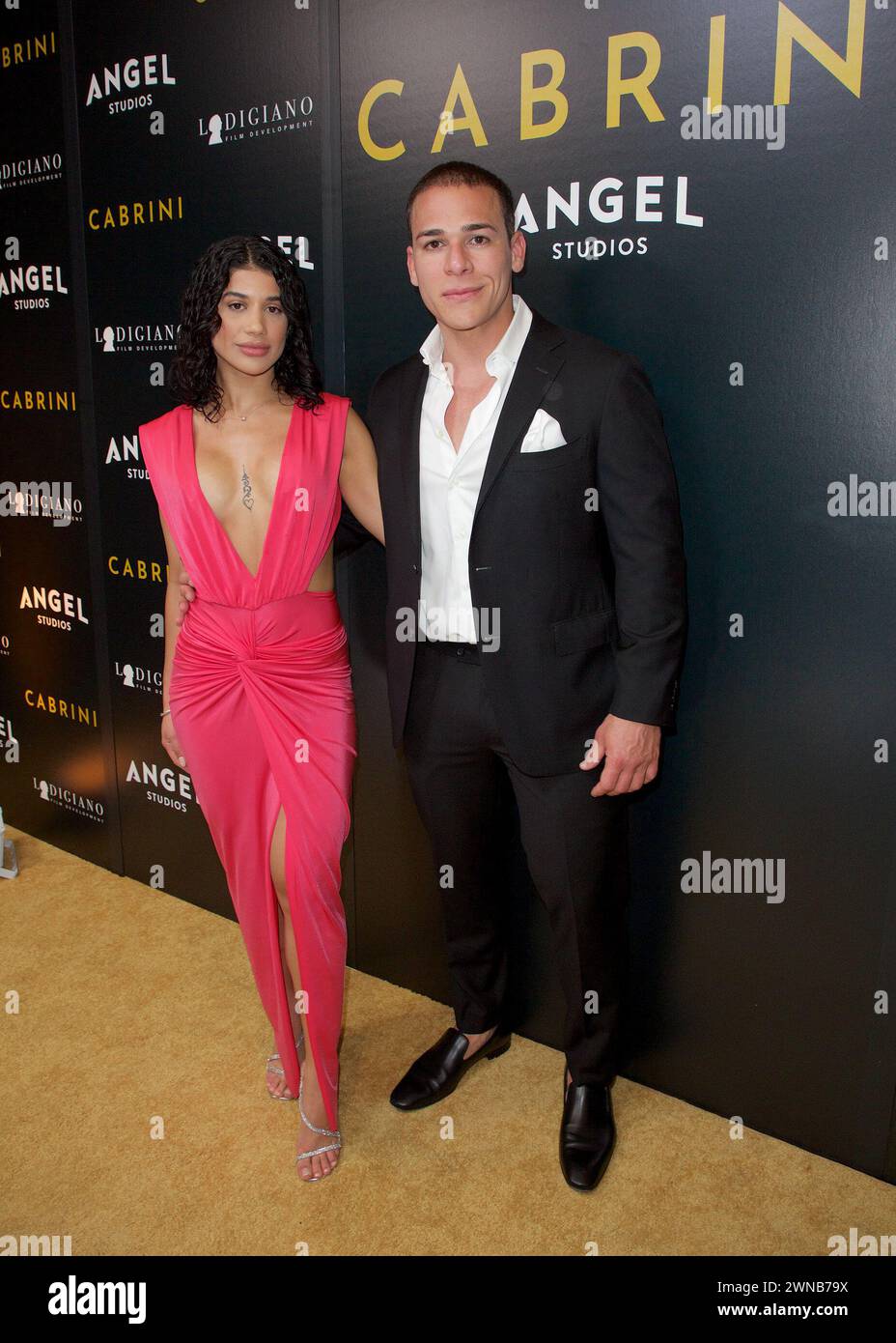 MIAMI, FL - FEB 29: Angel Sanchez and companion are seen at the Gold ...