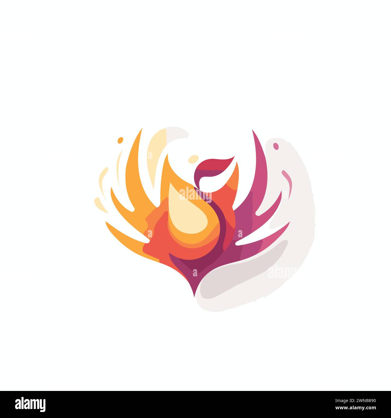 Flame logo design hi-res stock photography and images - Alamy
