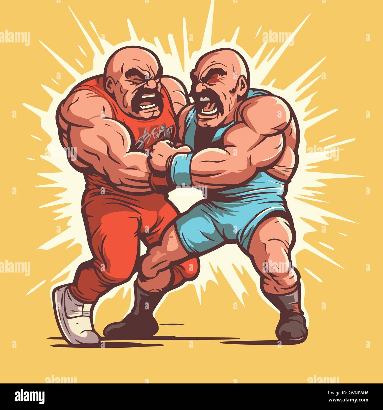 Strong old man Stock Vector Images - Alamy