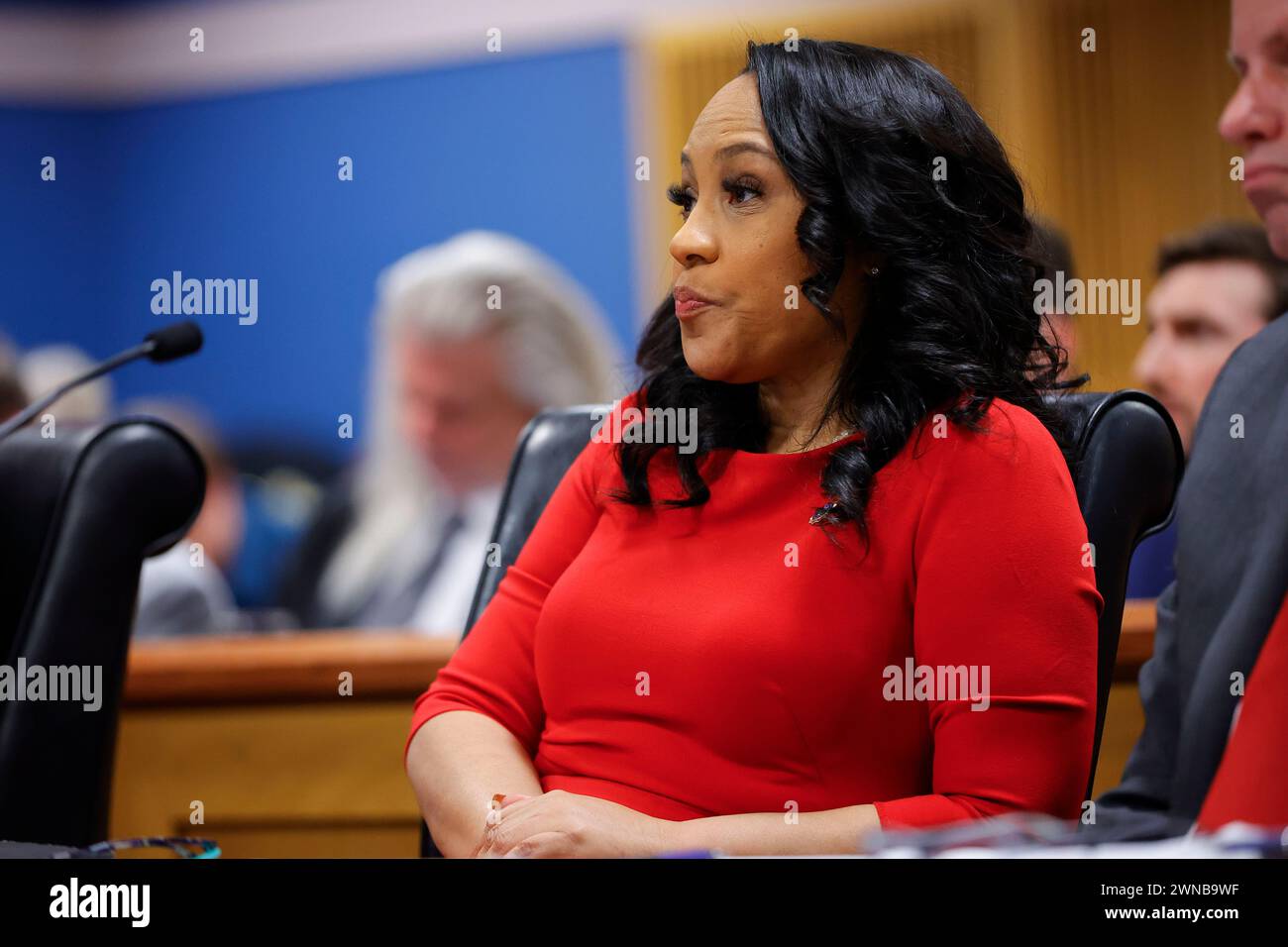Fulton County District Attorney Fani Willis arrives during a hearing on ...