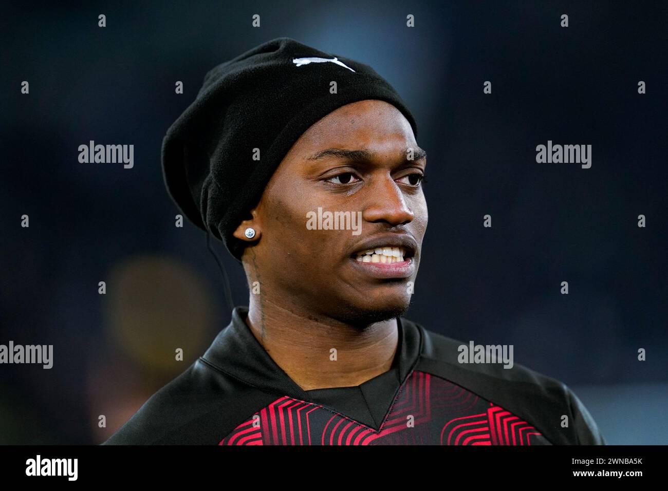 Rome, Italy. 01st Mar, 2024. Rafael Leao of AC Milan looks on during ...