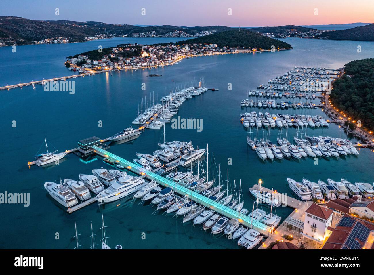 Rogoznica drone view hi-res stock photography and images - Alamy