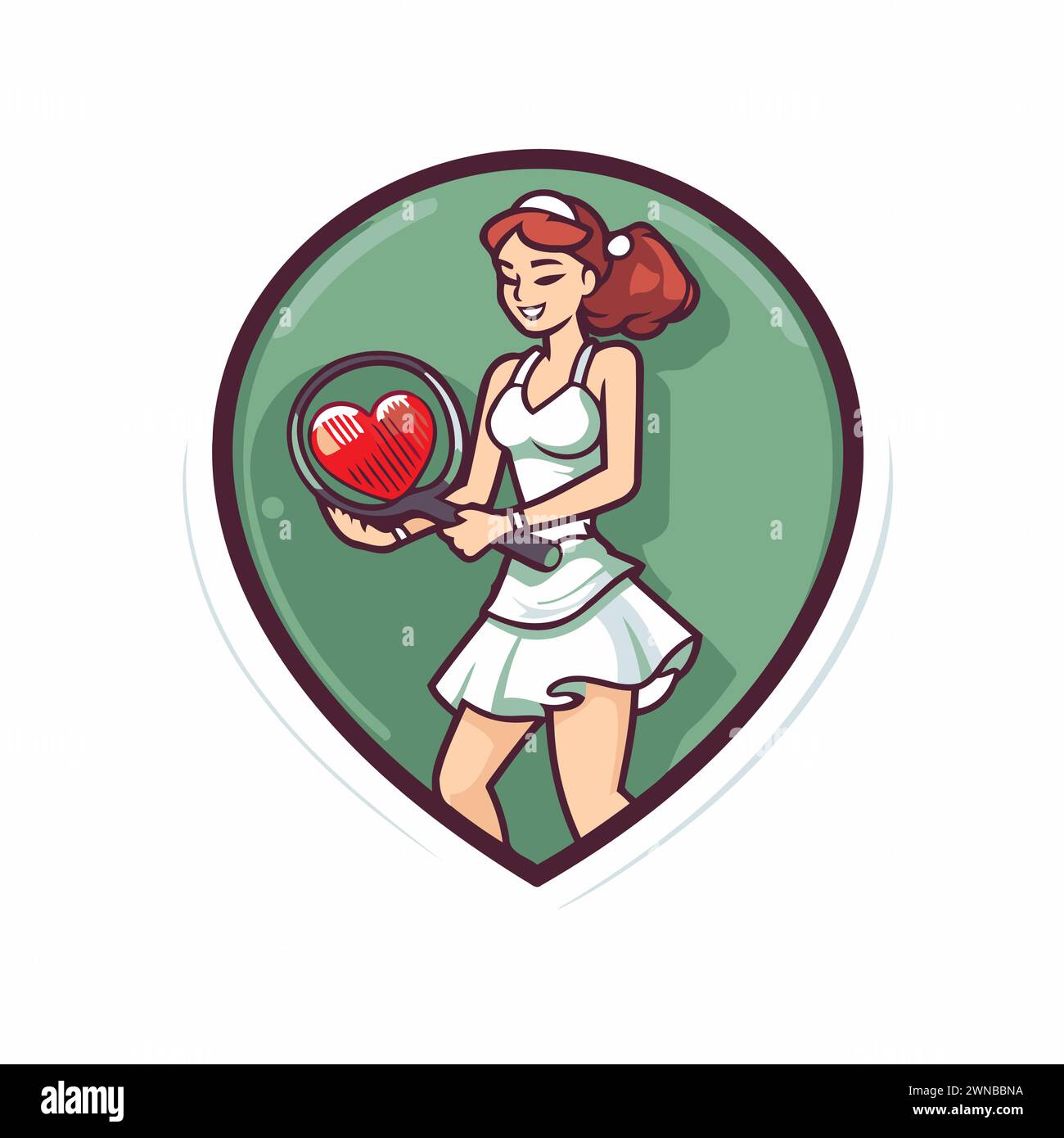Female tennis player professional tennis player Stock Vector Images - Alamy