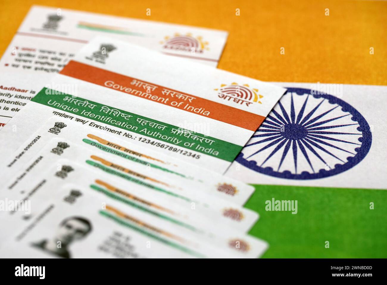 Indian Aadhaar card from Unique Identification Authority of India on ...