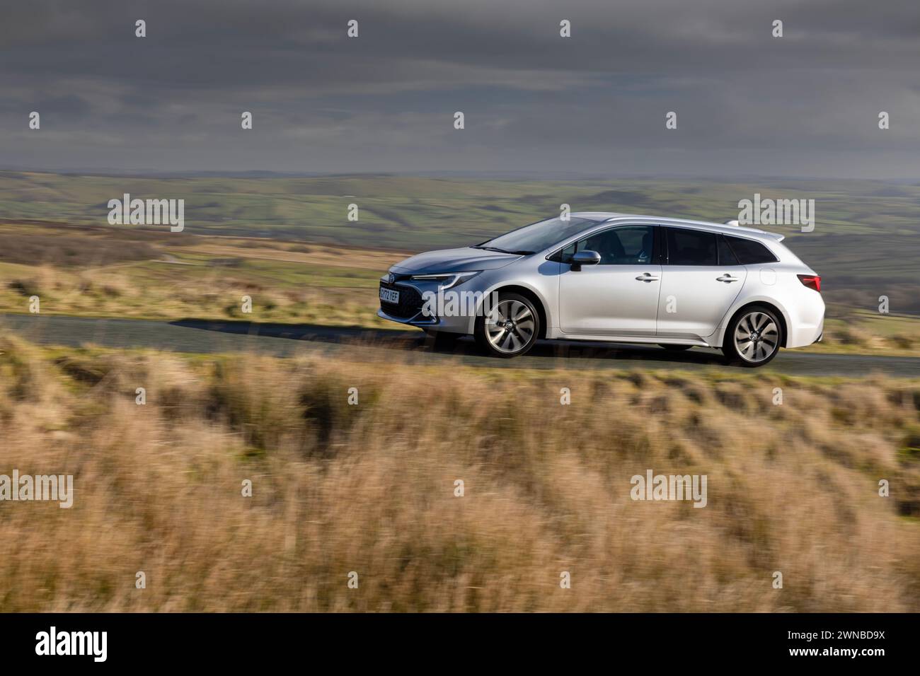 Toyota corolla hybrid silver hi-res stock photography and images - Alamy