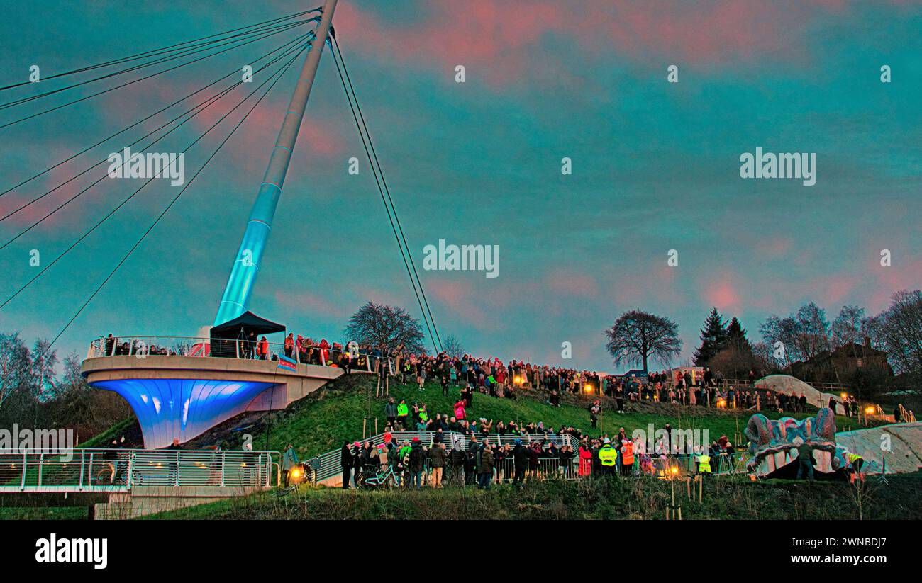 Glasgow, Scotland, UK. 1st March, 2024: Today the completion and ...