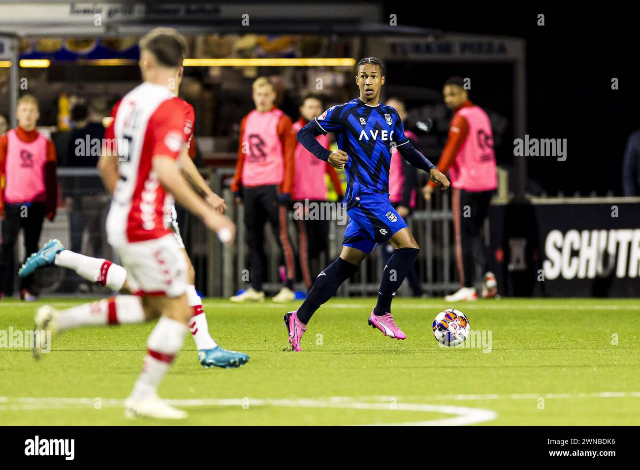 EMMEN - 01-03-2024. Stadium De Oude Meerdijk. Keuken Kampioen Divisie, KKD. Season 2023-2024. FC ...