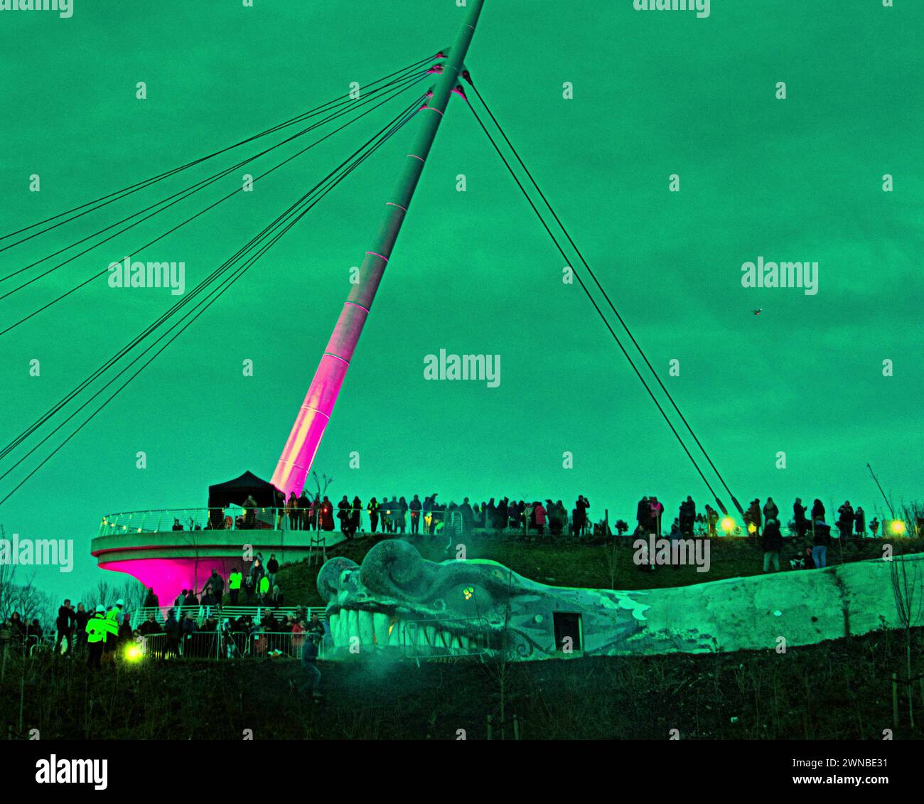 Glasgow, Scotland, UK. 1st March, 2024: Today the completion and ...
