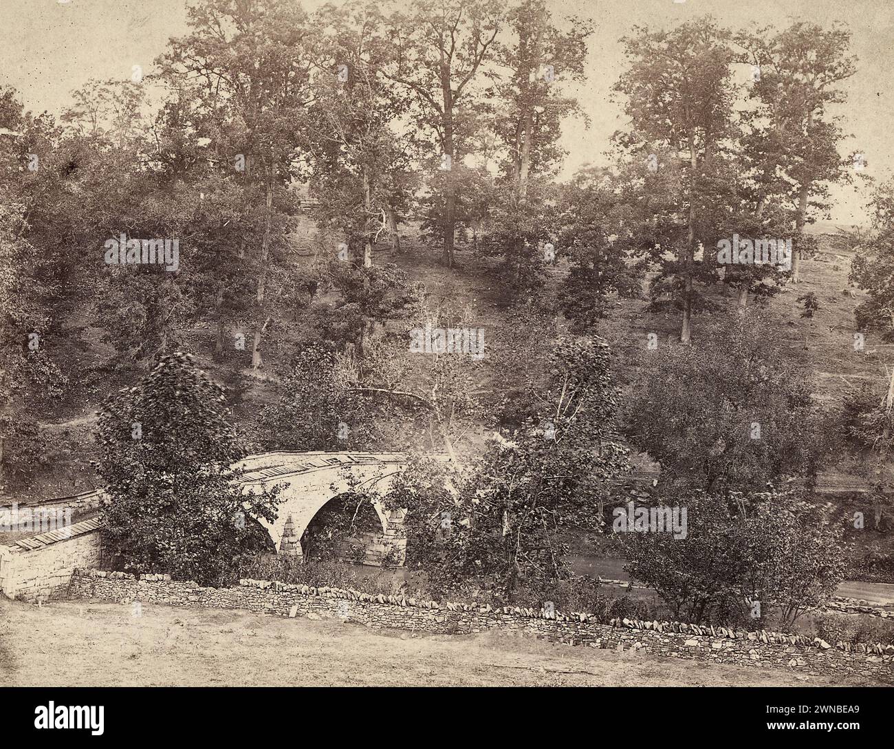 Maryland, Antietam Creek, Burnside Bridge across, September 1862 Stock ...