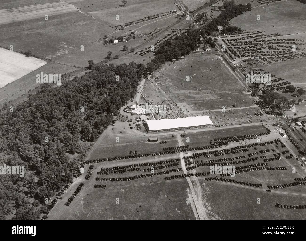 Aerial view of the Eternal Light Monument at Gettysburg Battlefield ...