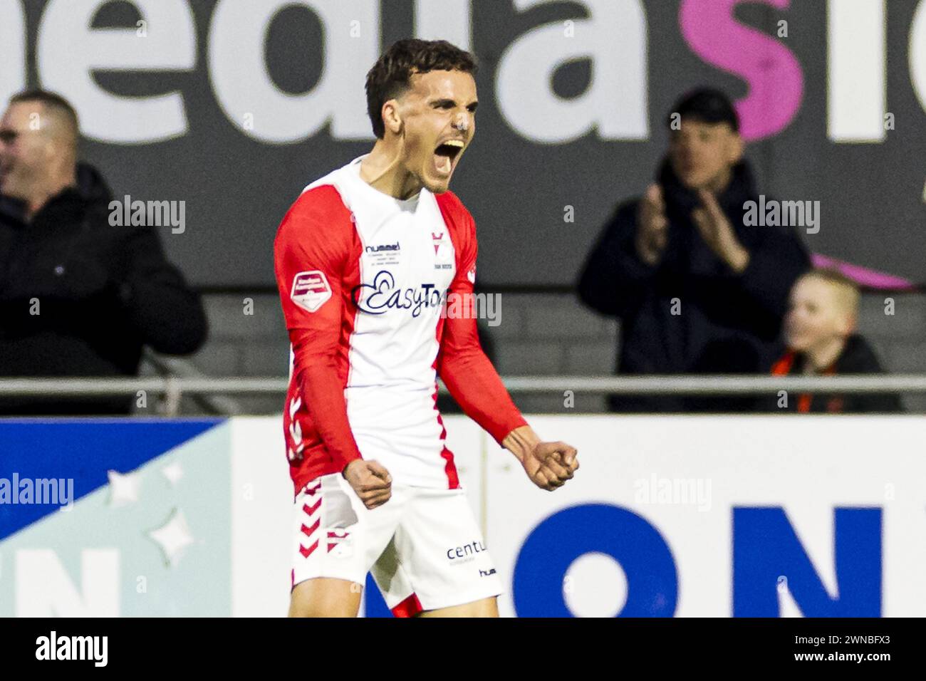 EMMEN - 01-03-2024. Stadium De Oude Meerdijk. Keuken Kampioen Divisie, KKD. Season 2023-2024. FC ...