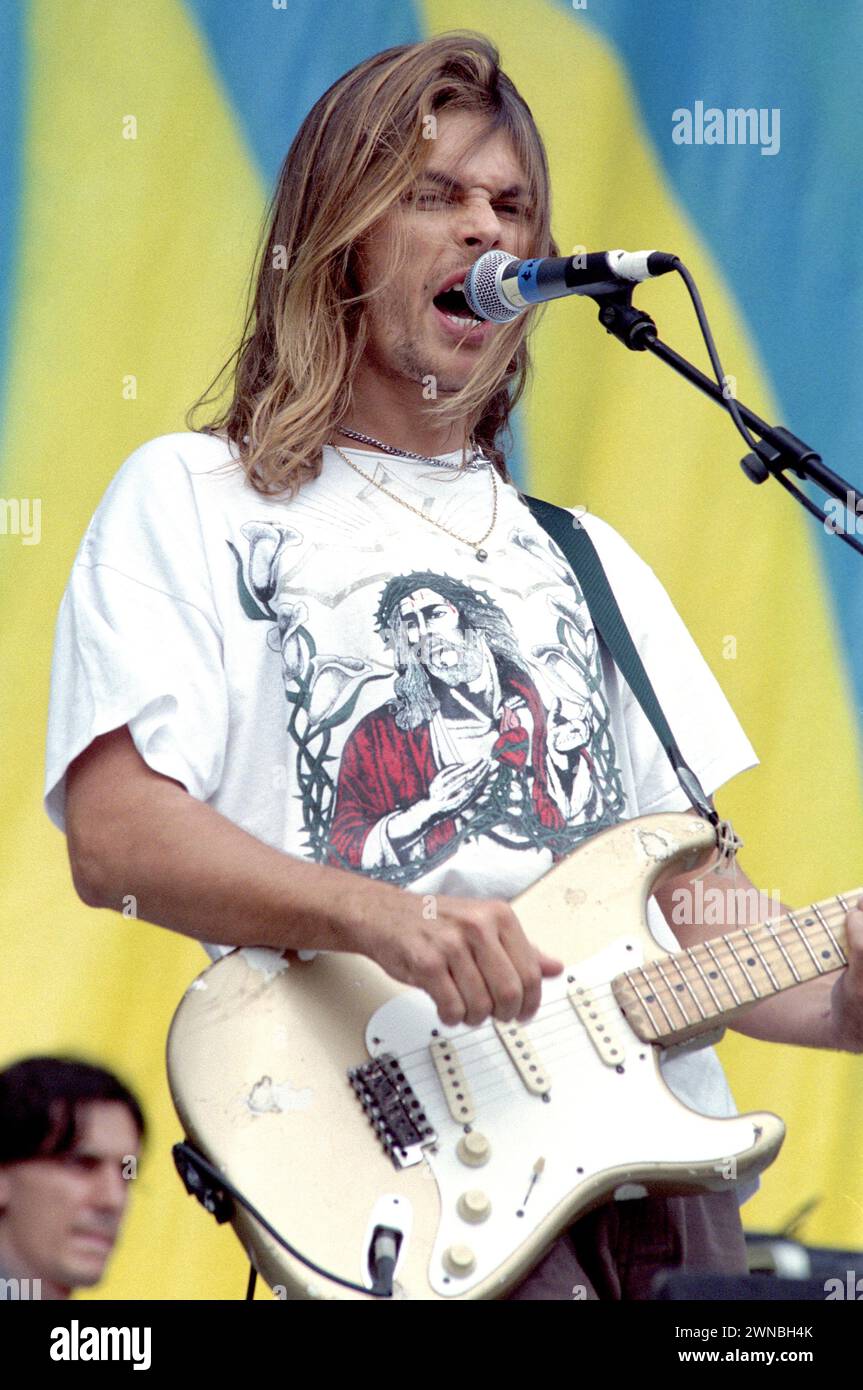 Monza Italy 07/10/1999 : Gianluca Grignani, Italian singer ,during the ...